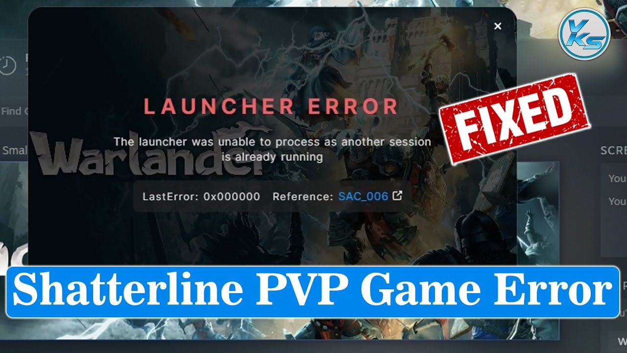 How To Fix Warlande Launcher Error 0x000000 - YouTube