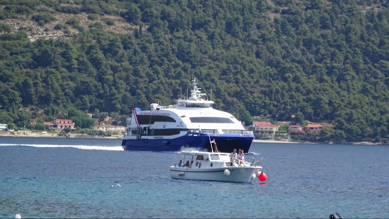 Korcula Schnellfähre Krilo Star - YouTube