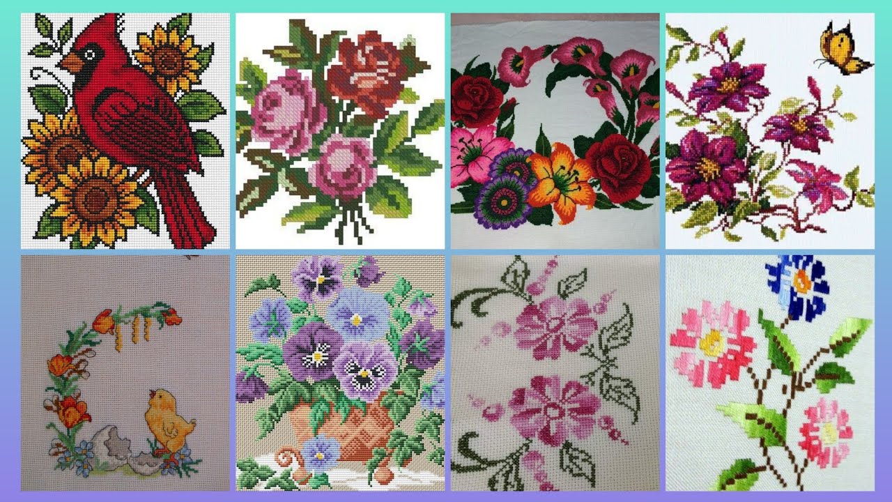 Very Beautiful & Stunning Cross stitch patterns ideas - YouTube