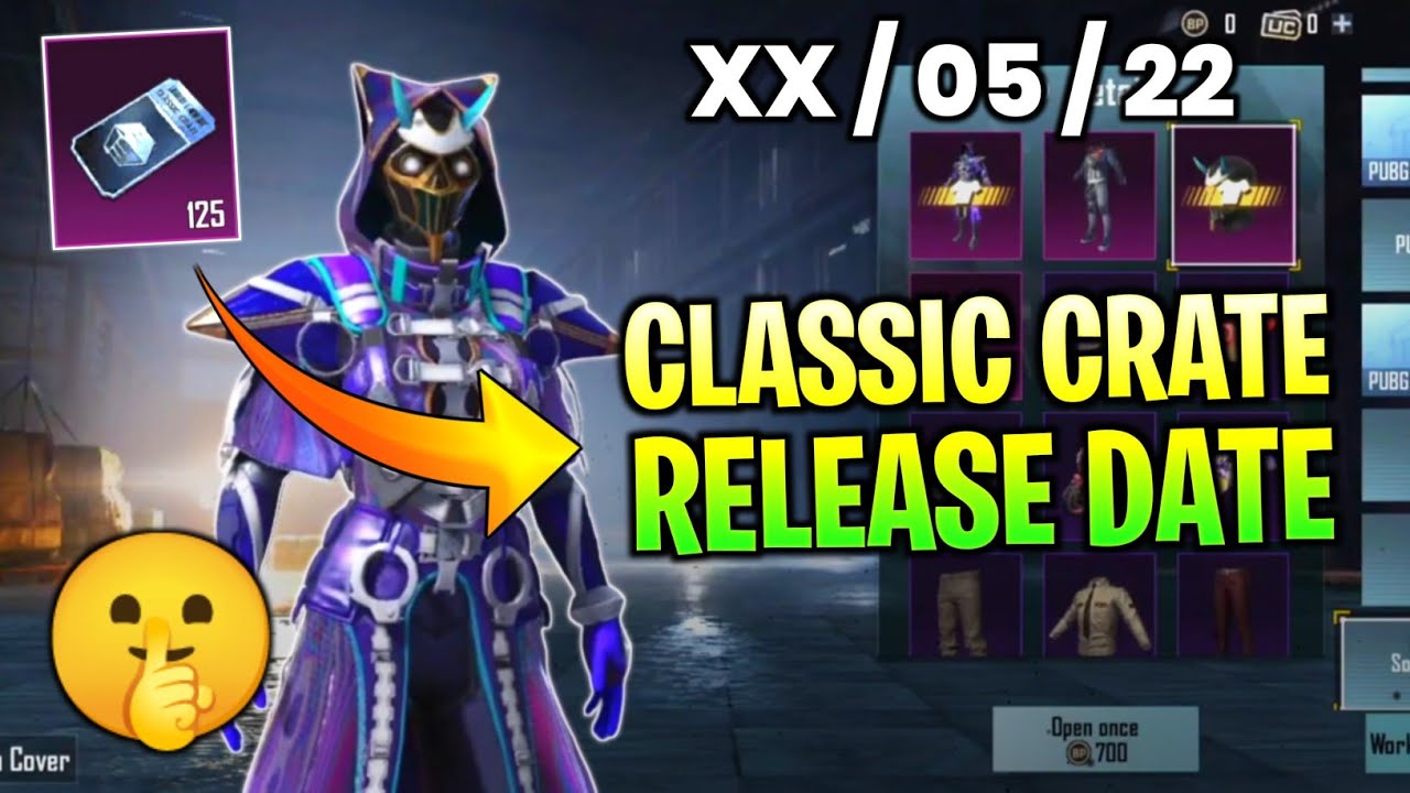 CLASSIC CRATE RELEASE DATE BGMI // BGMI CLASSIC CRATE RELEASE DATE ...