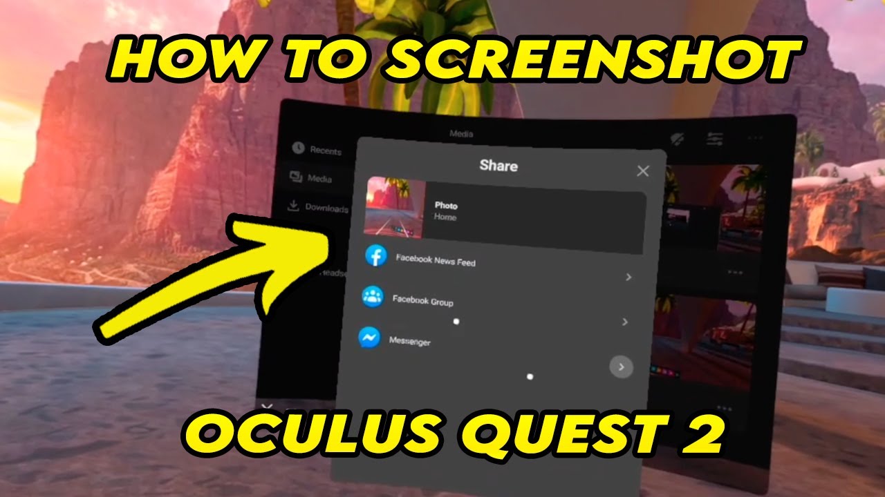 Oculus Quest 2: How to Take a Screenshot Picture - YouTube