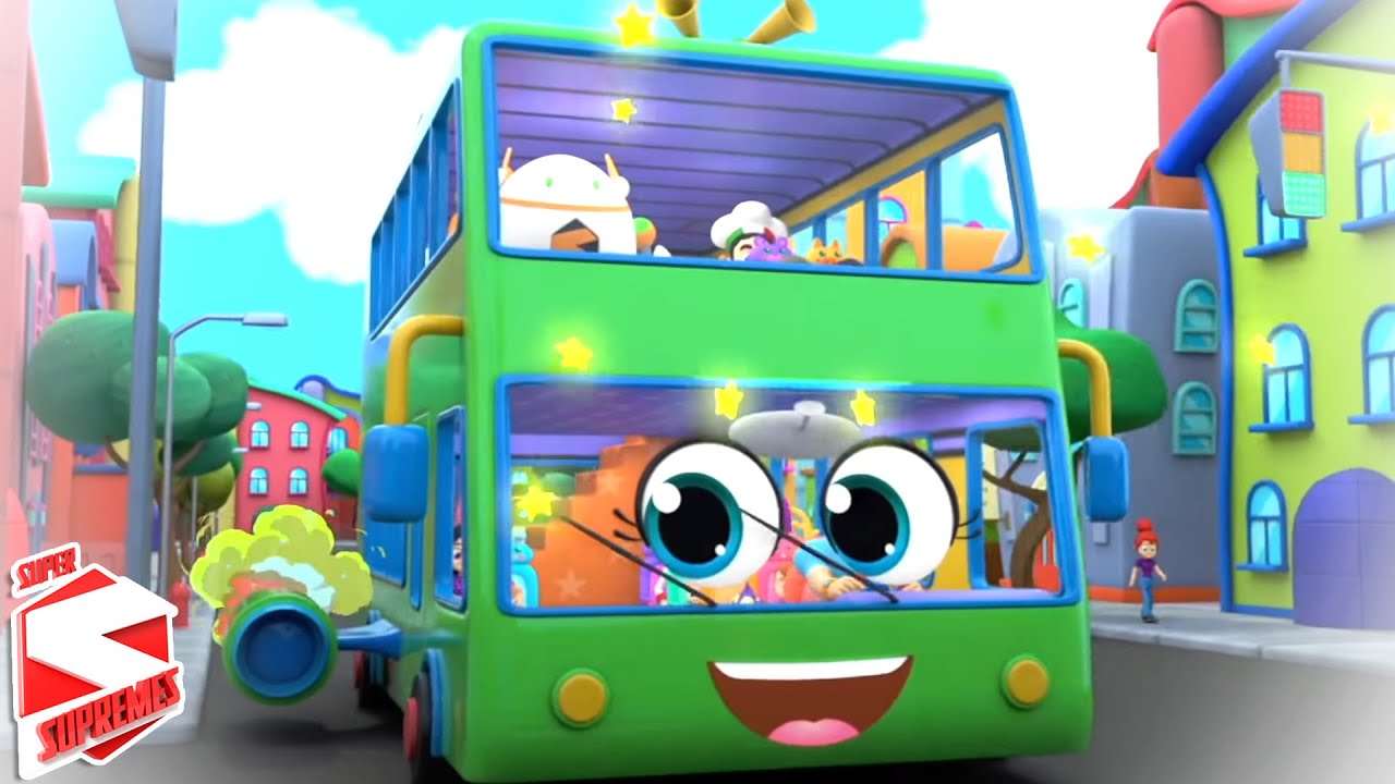 The Wheels On The Bus | Vehicle Song for Babies | Nursery Rhymes and ...