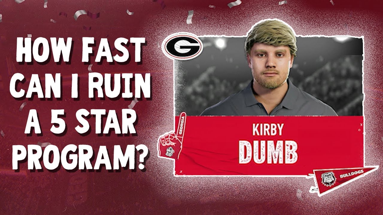 CFB 25 Dynasty “ Rebuild “ The DOWNFALL of Georgia - YouTube