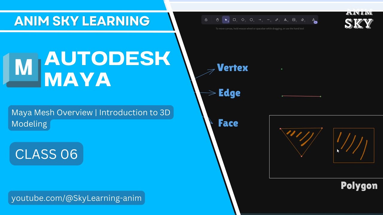 Class 06:Maya Mesh Overview | Introduction to 3D Modeling - YouTube