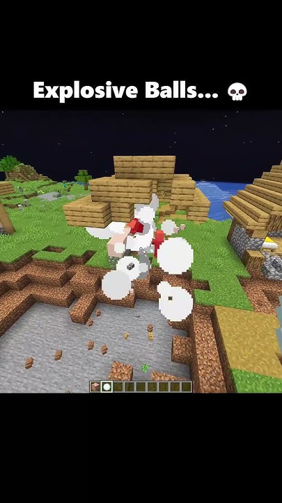 Minecraft Explosive Snowballs Command 😳 - YouTube