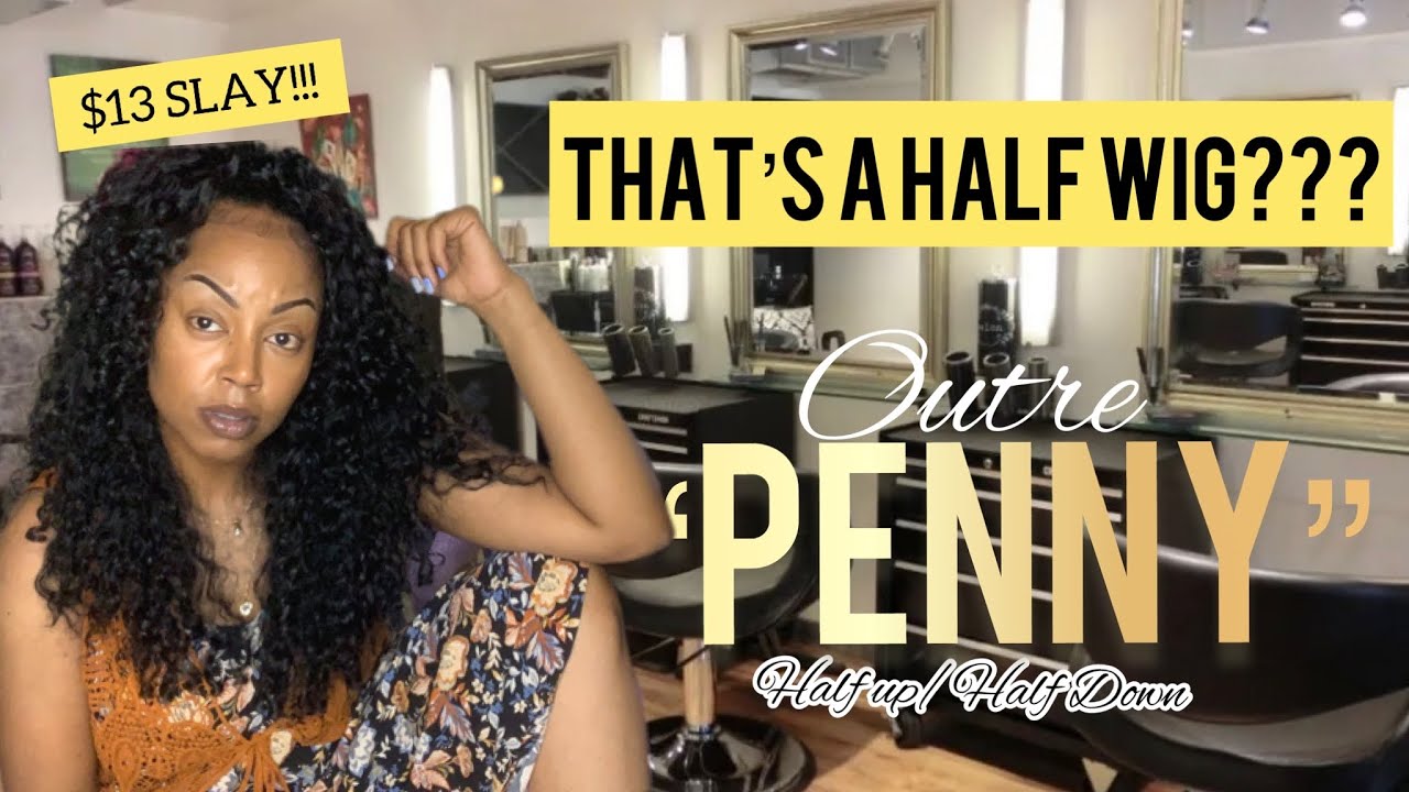 Thats a HALF WIG?? 😍Outré “Penny” Review and style! - YouTube