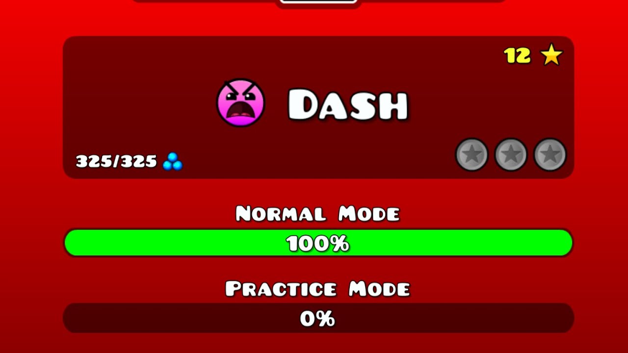 Geometry Dash GD Dash level 100% (No coins) #gd #geometrydash #gaming # ...