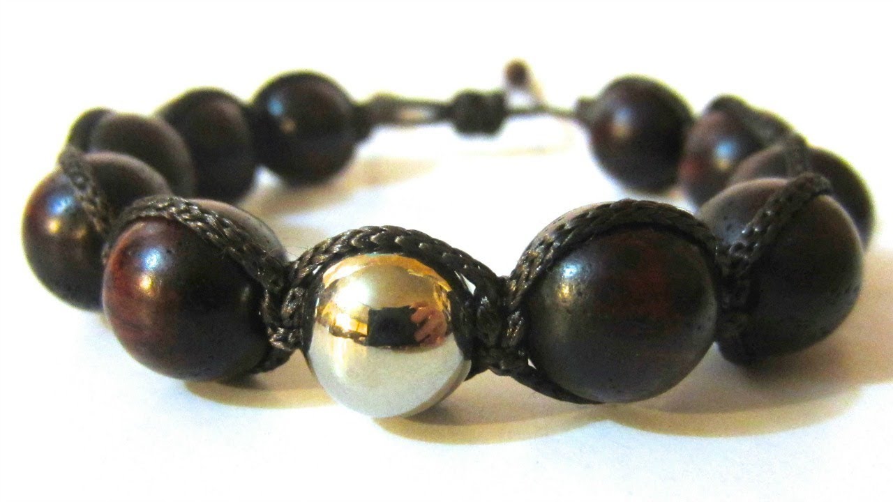 How to Make a Shamballa Bracelet | DIY Macrame Bracelet - YouTube