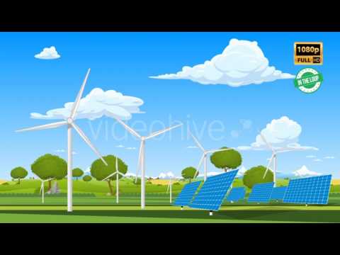 Wind Turbine Energy Motion Graphics - YouTube