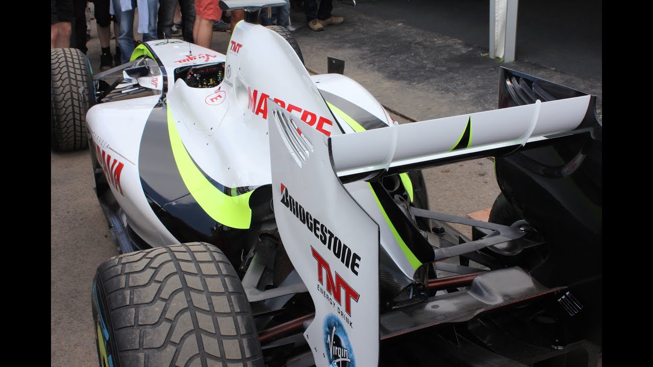 『F1SOUND』BRAWN GP BGP 001 Fire UP!! グッドウッド Goodwood F1エンジン音 - YouTube