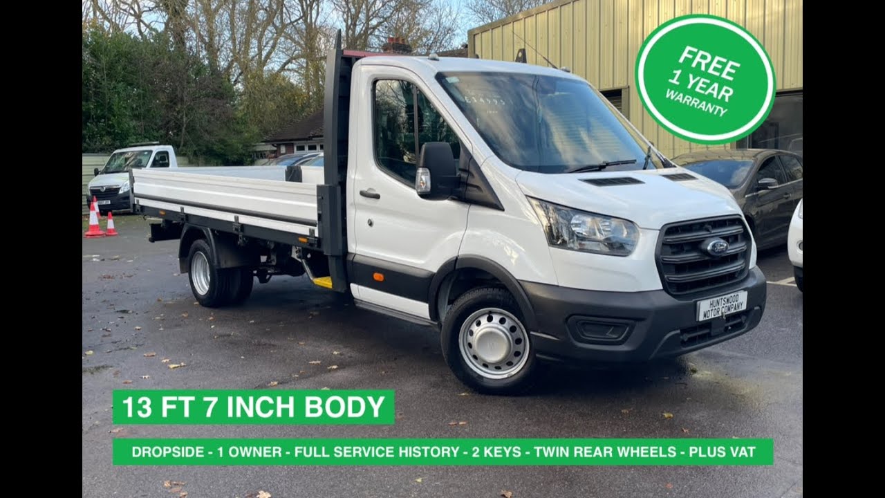 2021 FORD TRANSIT L4 EXTRA LONG DROPSIDE - 69K MILES - 1 OWNER - PLUS ...