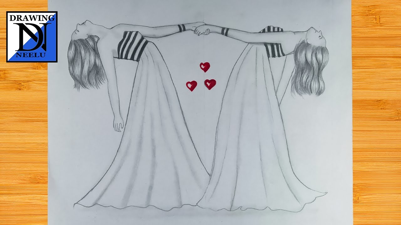 How to draw a Girl | Girl Pencil Drawing Step by Step | easy drawing ...