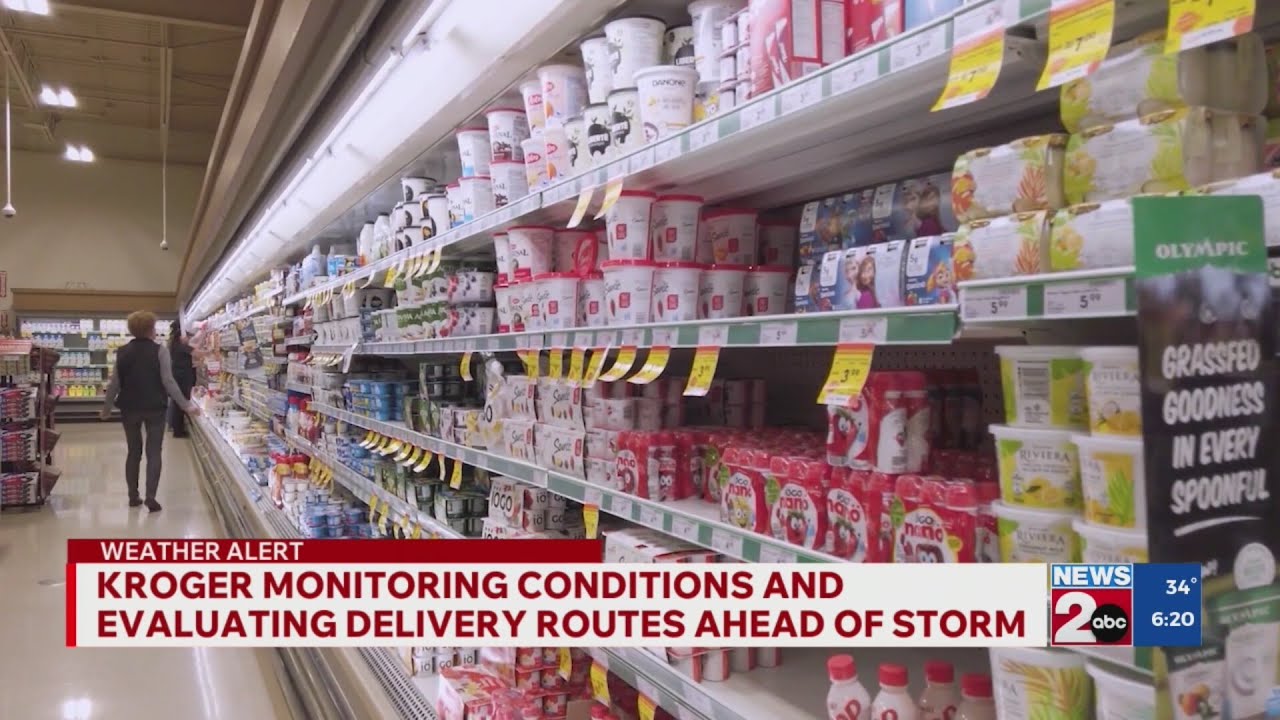 Kroger monitoring conditions and evaluating delivery routes ahead of ...