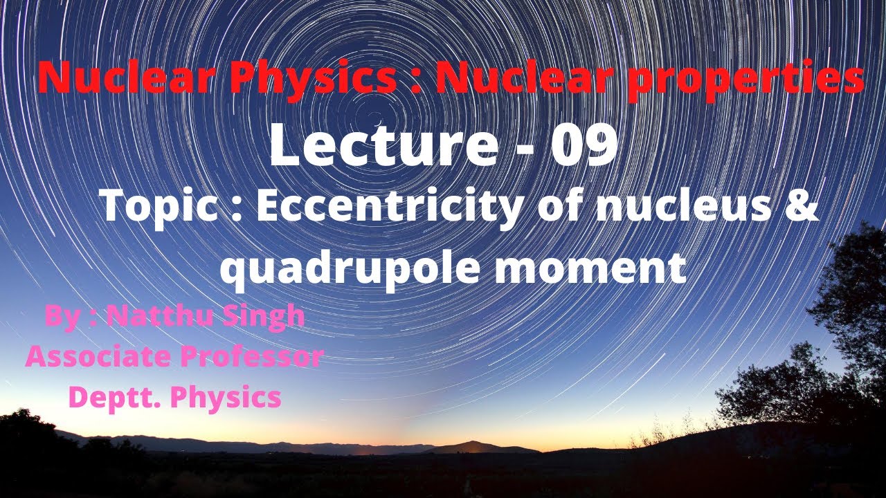 Eccentricity of nucleus & Quadrupole moment. - YouTube