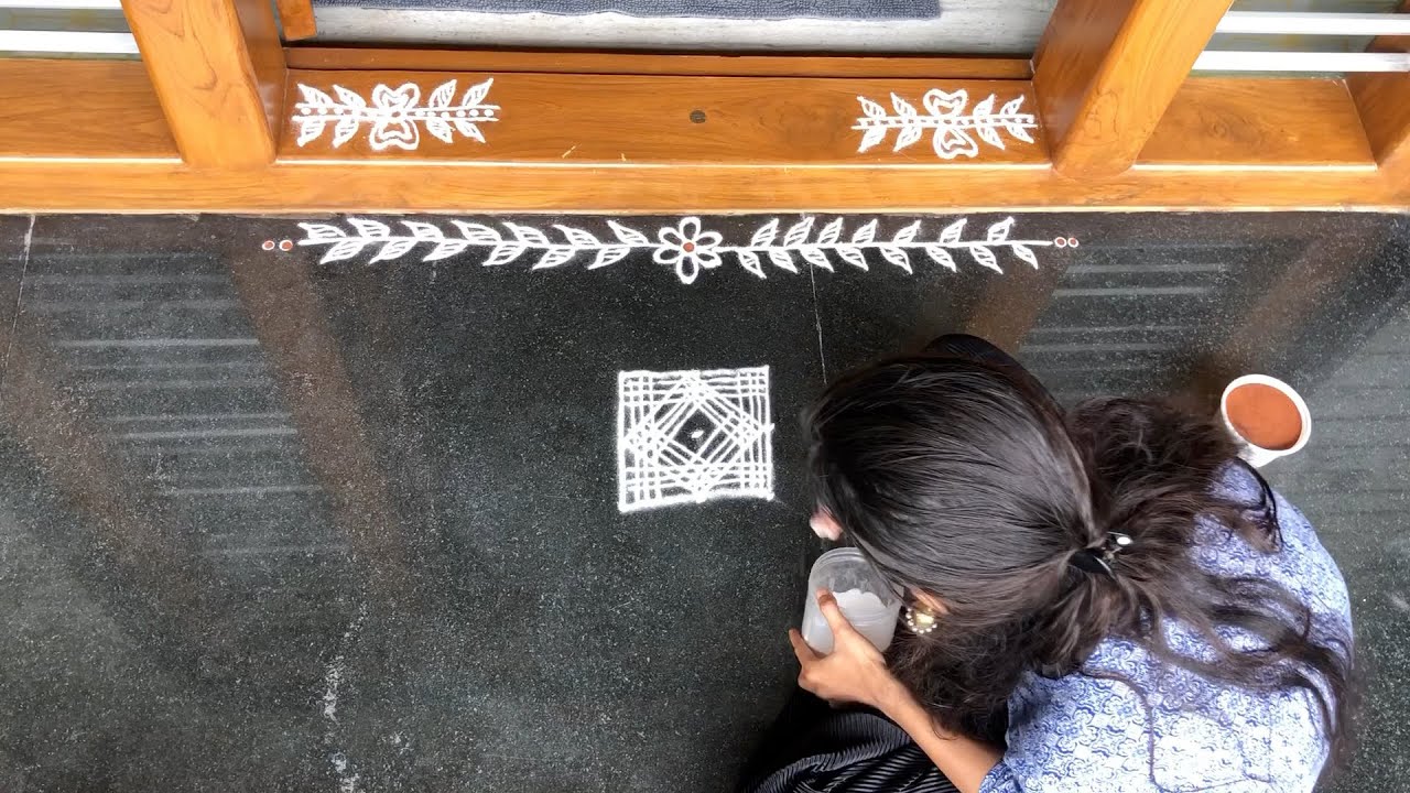 Simple Rangoli on Friday🌸 - YouTube