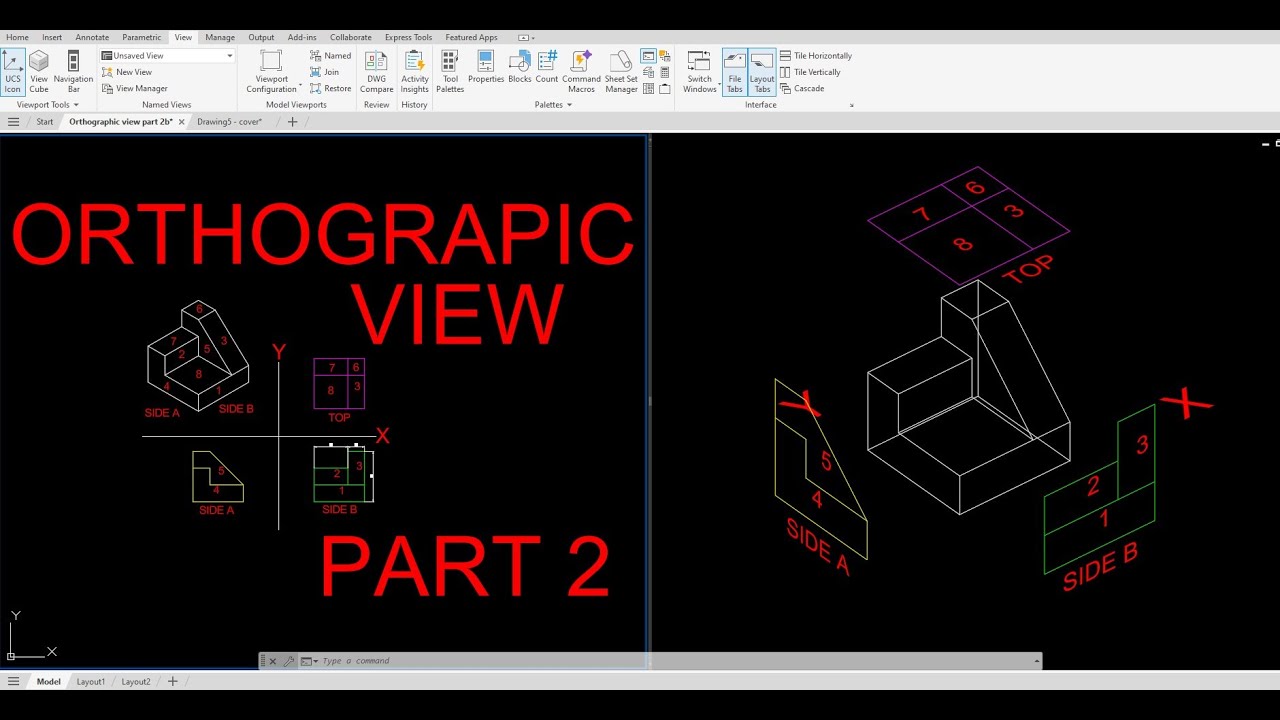 Orthographic View Part 2 - YouTube