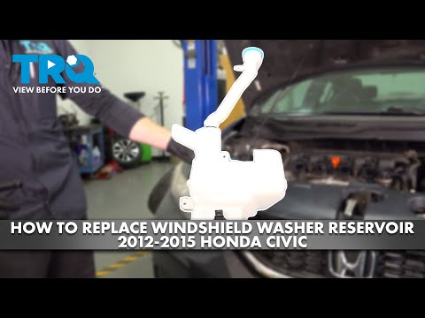 How to replace Windshield Washer Reservoir 2012-2015 Honda Civic