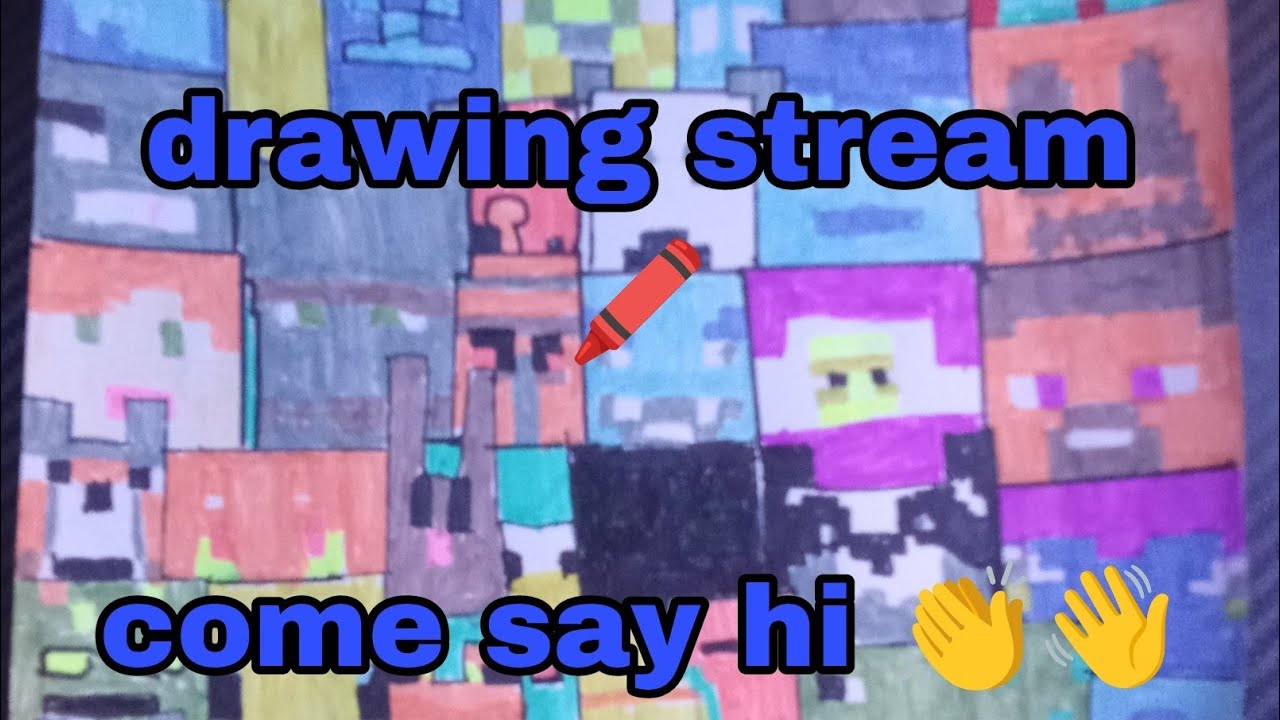 Drawing Minecraft mobs - YouTube