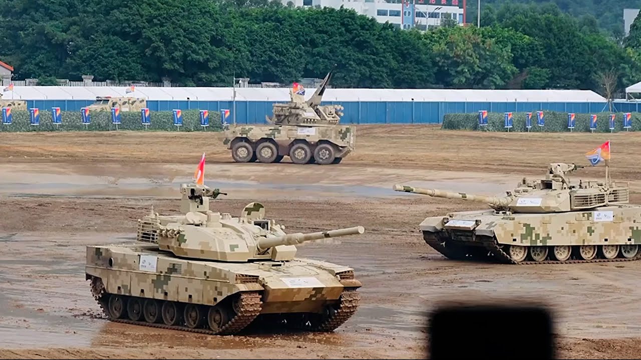 Ground weapons and equipment showcased at the China Airshow - YouTube
