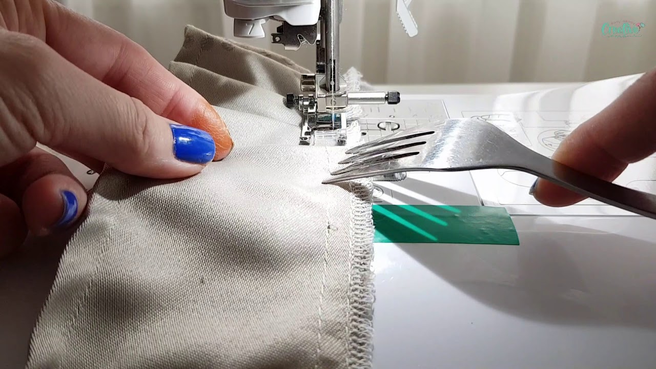 FORK PLEATS SEWING TUTORIAL - YouTube