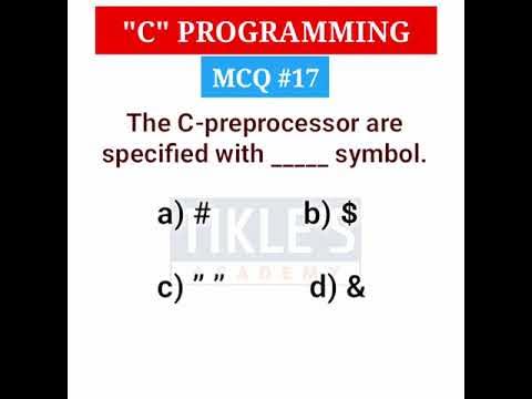 C PROGRAMMING MCQ 17 #shorts #tiklesacademy - YouTube