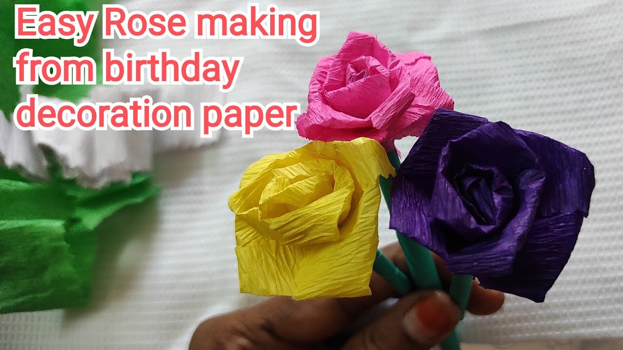 Easy Rose making - YouTube