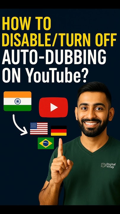 How to Turn off Auto dubbing Feature on YouTube |How to Disable the Auto- dubbing Feature on ...