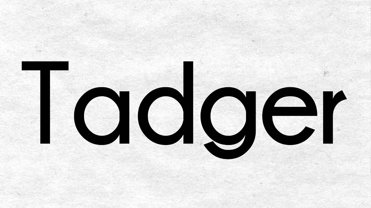 SLANGUAGE™ What does Tadger mean? (Scotland) - YouTube