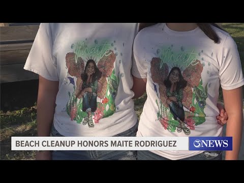 Padre Island beach cleanup honors Uvalde victim Maite Rodriguez - YouTube