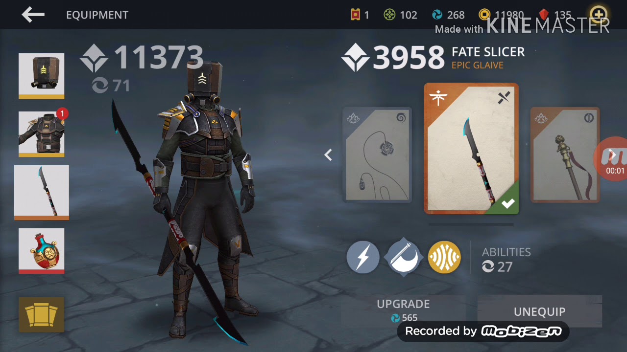 Shadow Fight 3: All special moves of glaive - YouTube