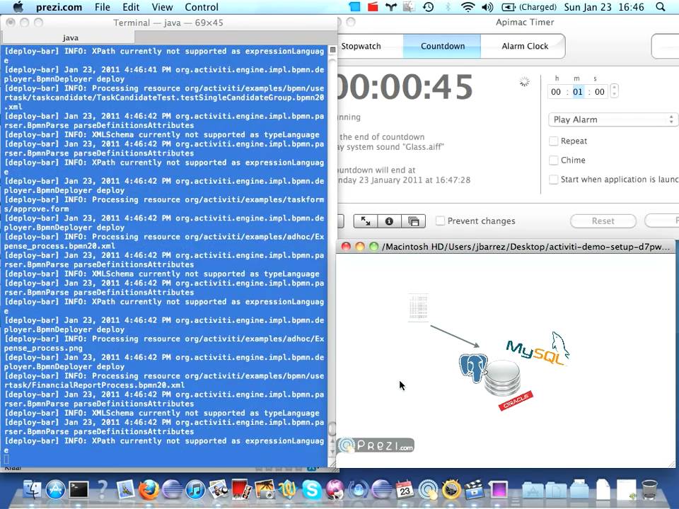 The Activiti demo setup - 1 minute movie - YouTube