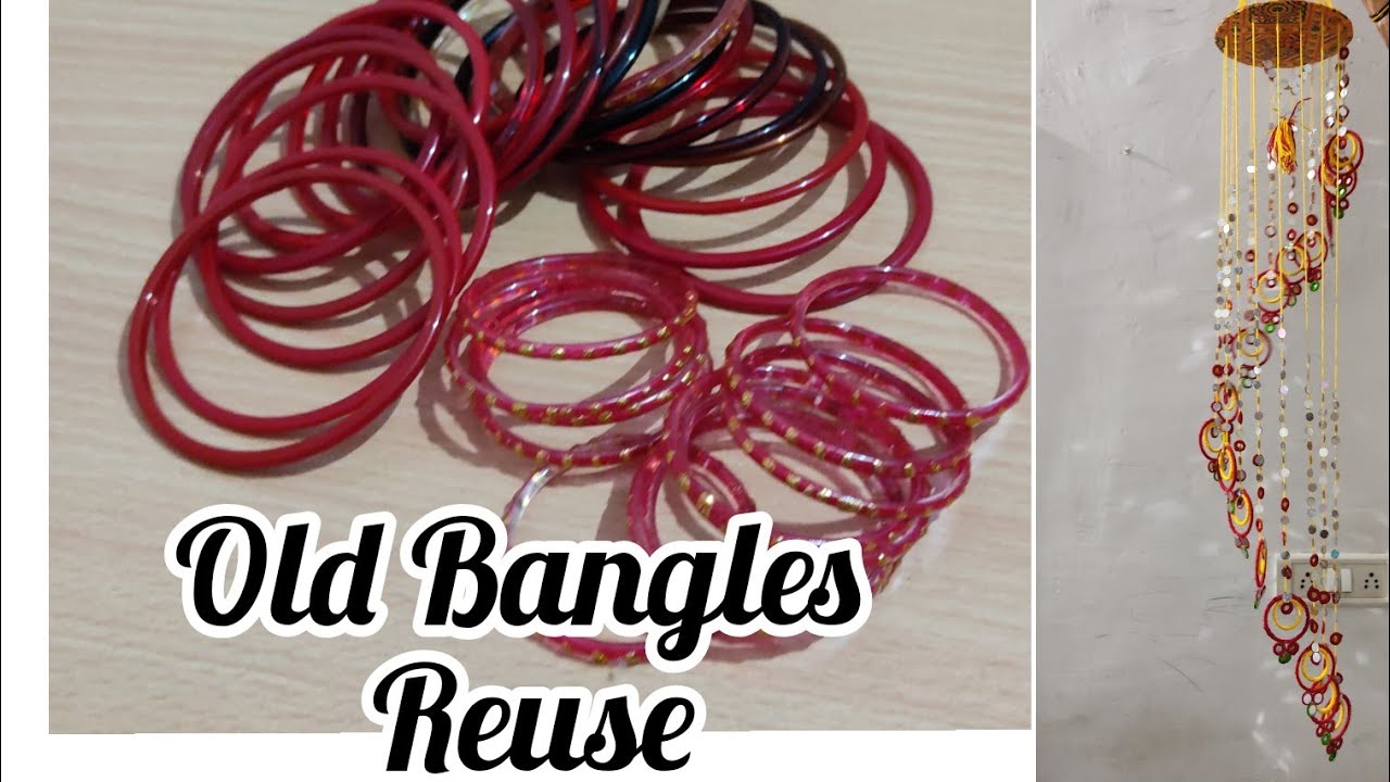 Beautiful wall hanging with (jumar) with old bangles l best out of ...