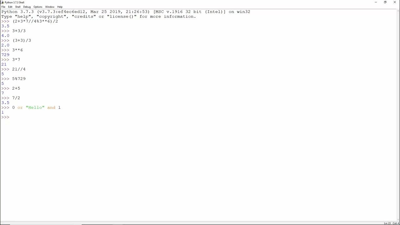Operator Precedence in Python Practical - YouTube