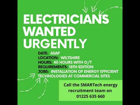 Electricians WANTED URGENTLY for large commercial projects - YouTube