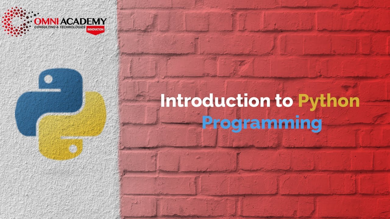 Introduction to Python Programming - YouTube
