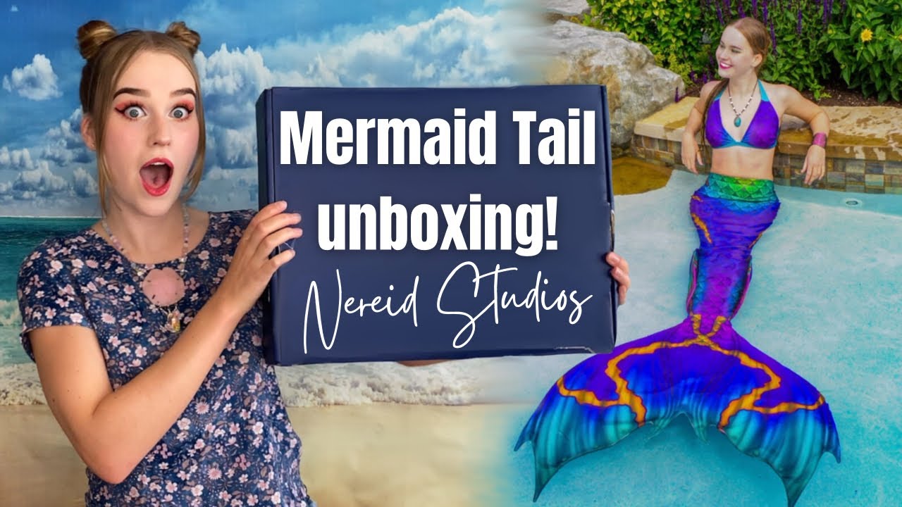 New Mermaid Tail Unboxing and Try On! Nereid Studios - YouTube