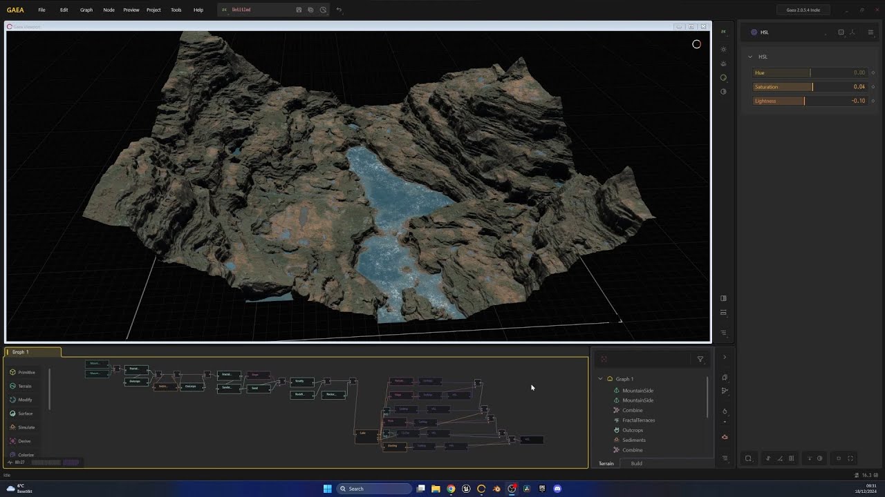 GAEA 2.0 - CÓMO HACER UN LANDSCAPE REALISTA | TUTORIAL MEDIO PASO A PASO - YouTube