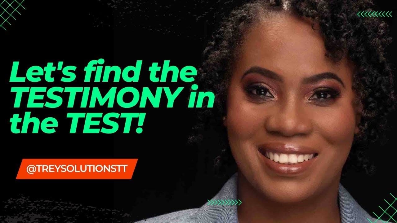 Let's find the TESTIMONY in the TEST - YouTube