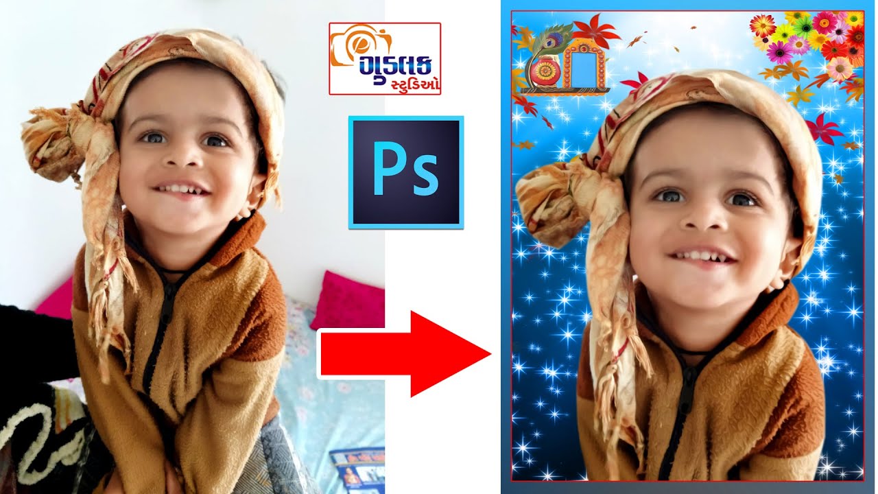 EDIT BABY Photo with Photoshop | Change Photo Background | Photoshop ...