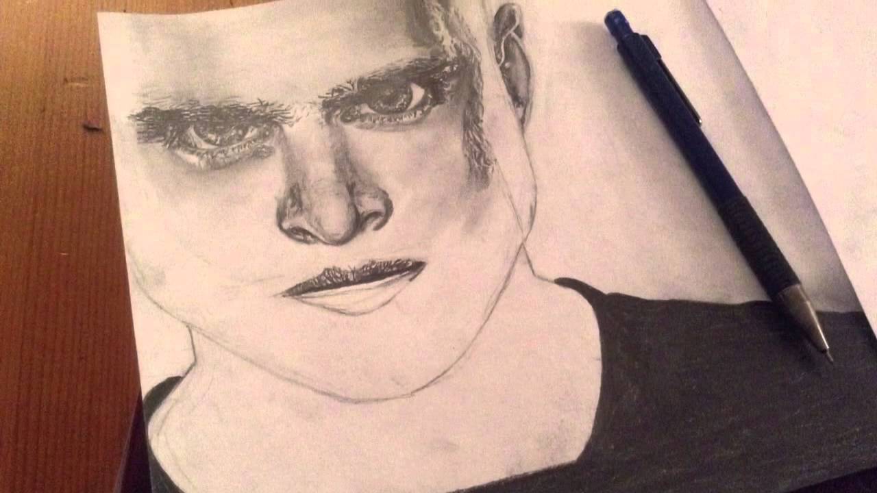 Drawing Jesse Pinkman from breaking bad - YouTube