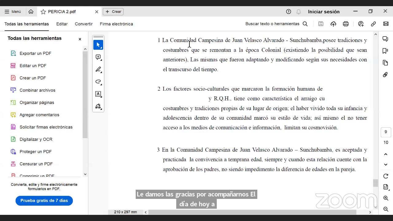 PERITAJE ANTROPOLÓGICO SOCIO-CULTURAL - YouTube