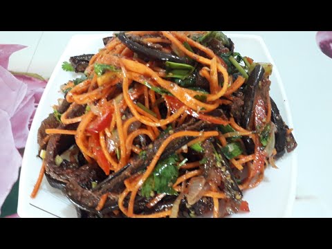 Салат из сушёный баклажан по-корейски