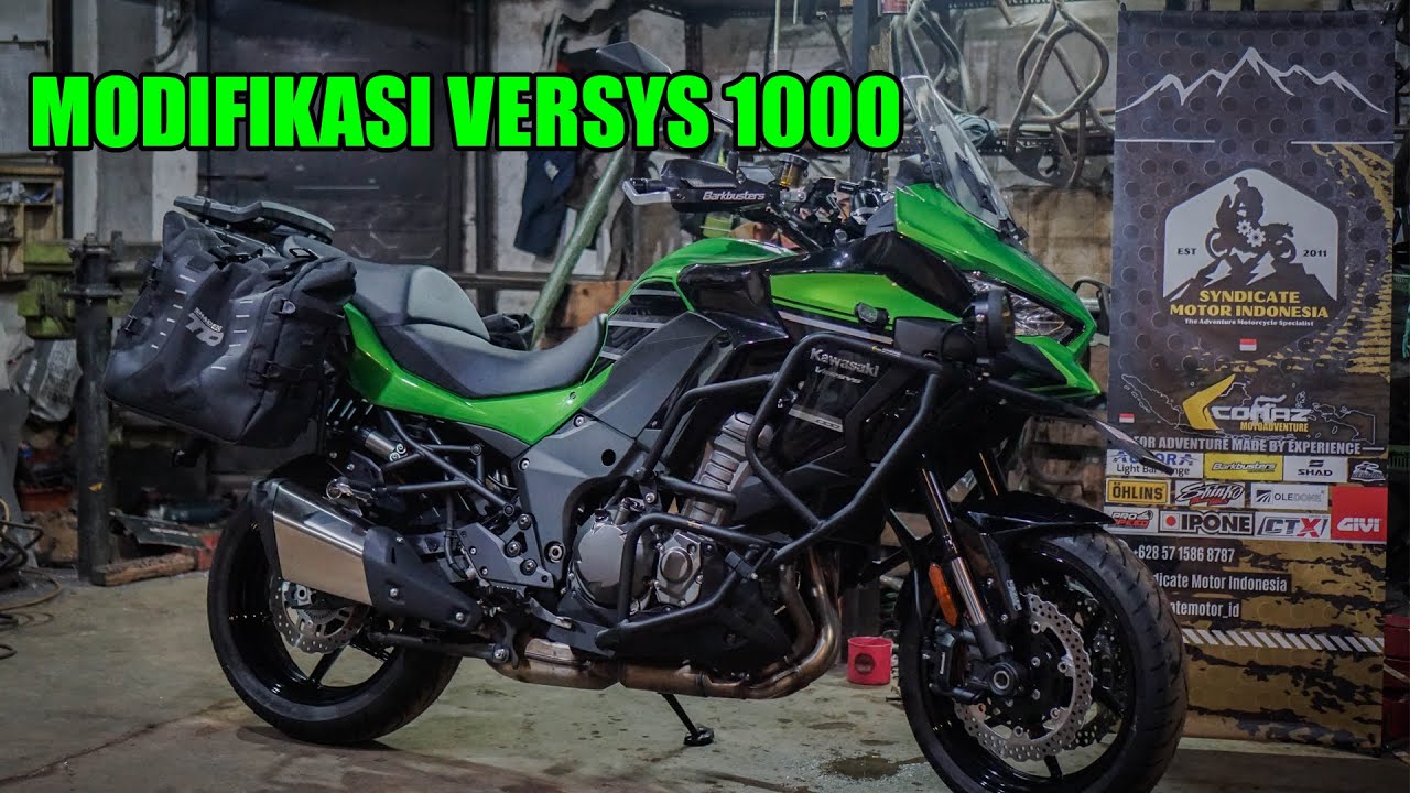 MODIFIKASI SIMPLE DAN FUNGSIONAL NEW KAWASAKI VERSYS 1000 ‼️‼️ - YouTube
