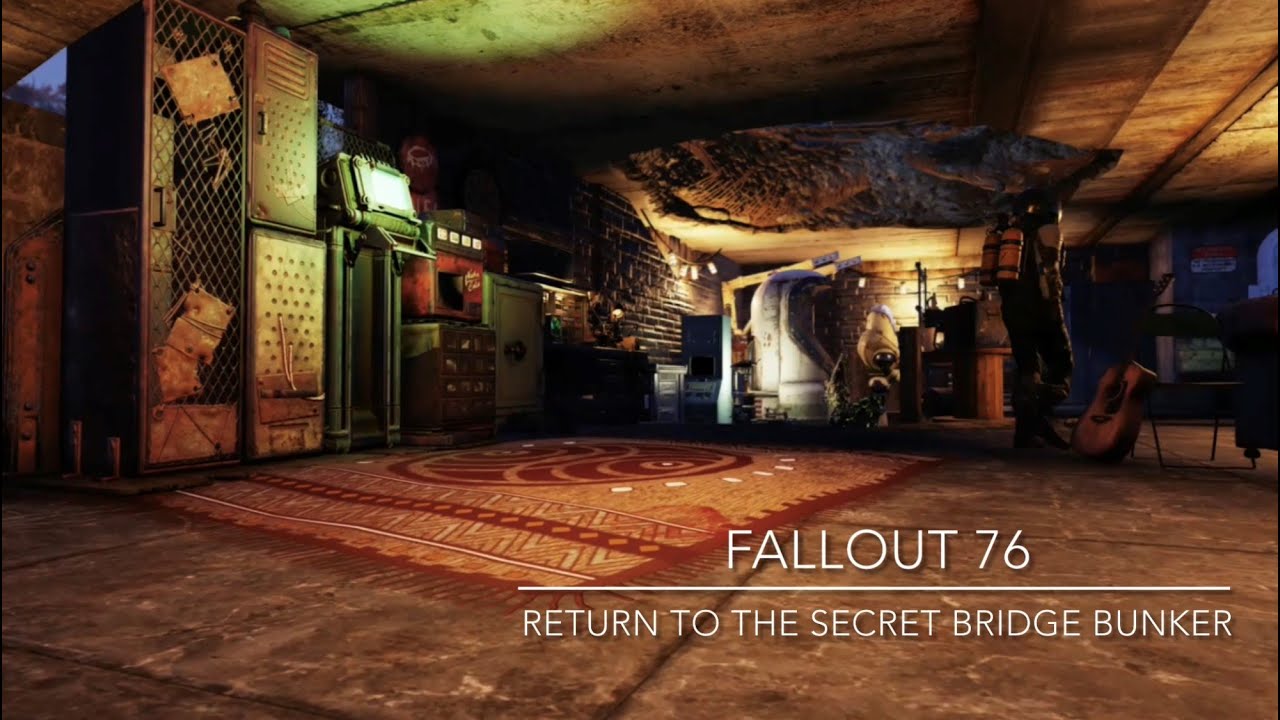 Fallout 76 Camp Build: Return to the Bunker Under the Bridge - YouTube