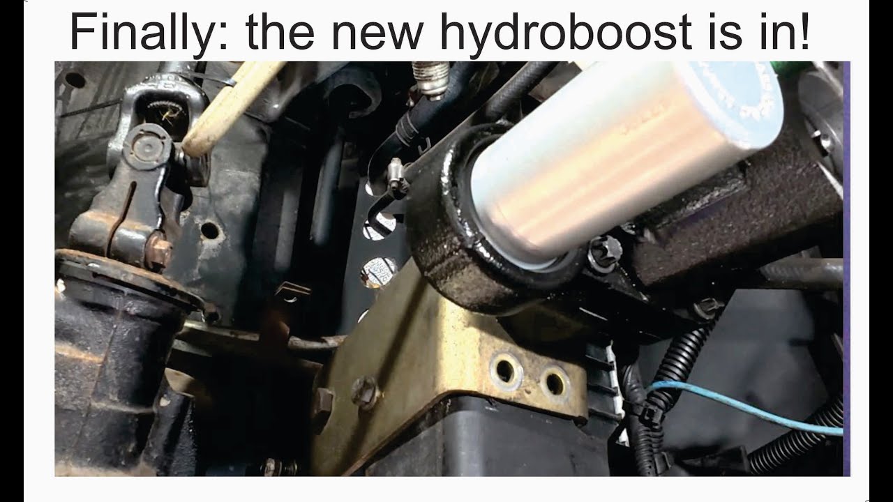 reinstall hydroboost and master cylinder - YouTube