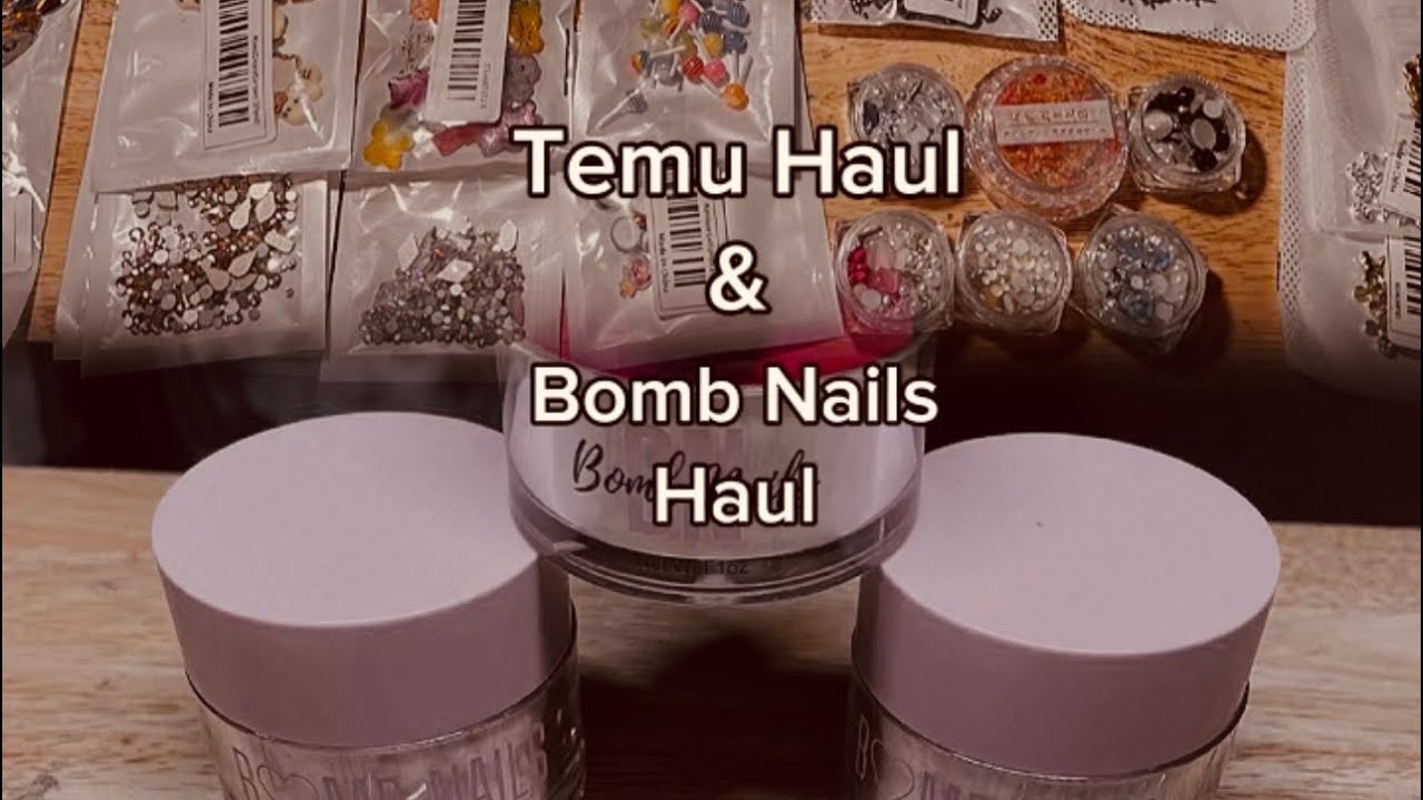 TEMU HAUL | 💣 BOMB NAILS MINI HAUL | SWATCHING Bomb Nails 💅 #nails # ...