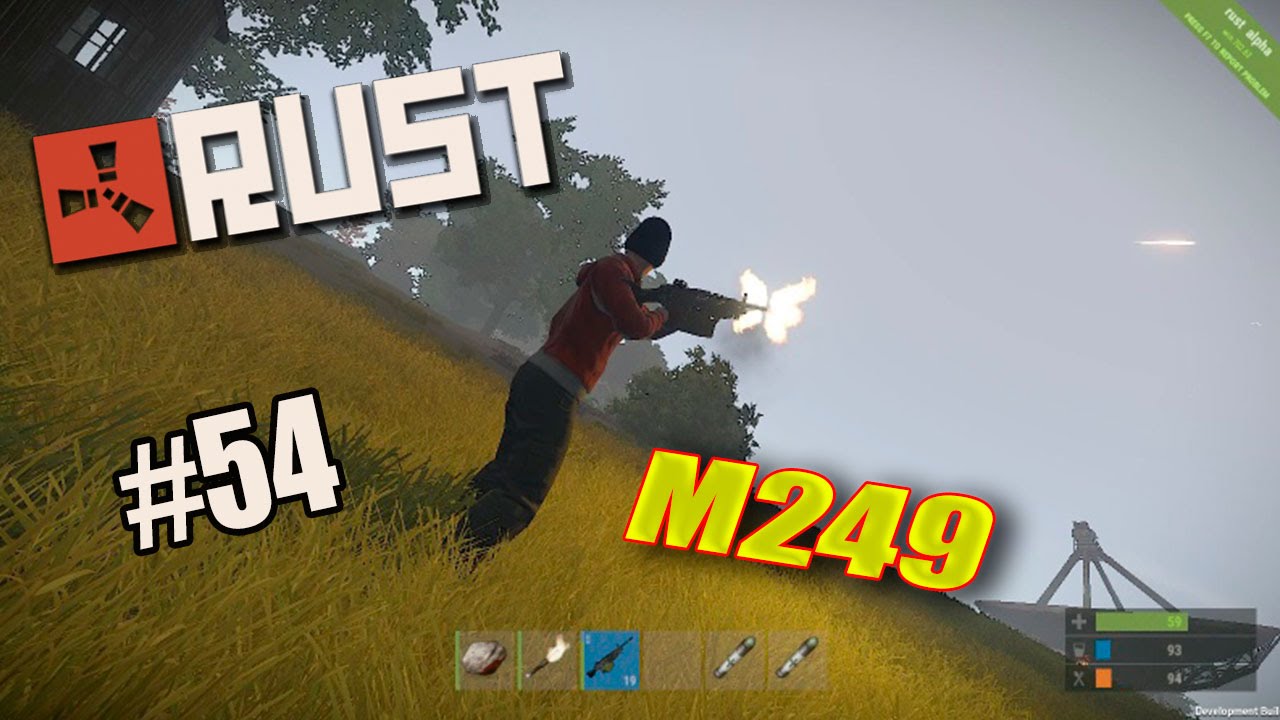 Rust Experimental. Обзор пулемета m249 #54 (50fps) - YouTube