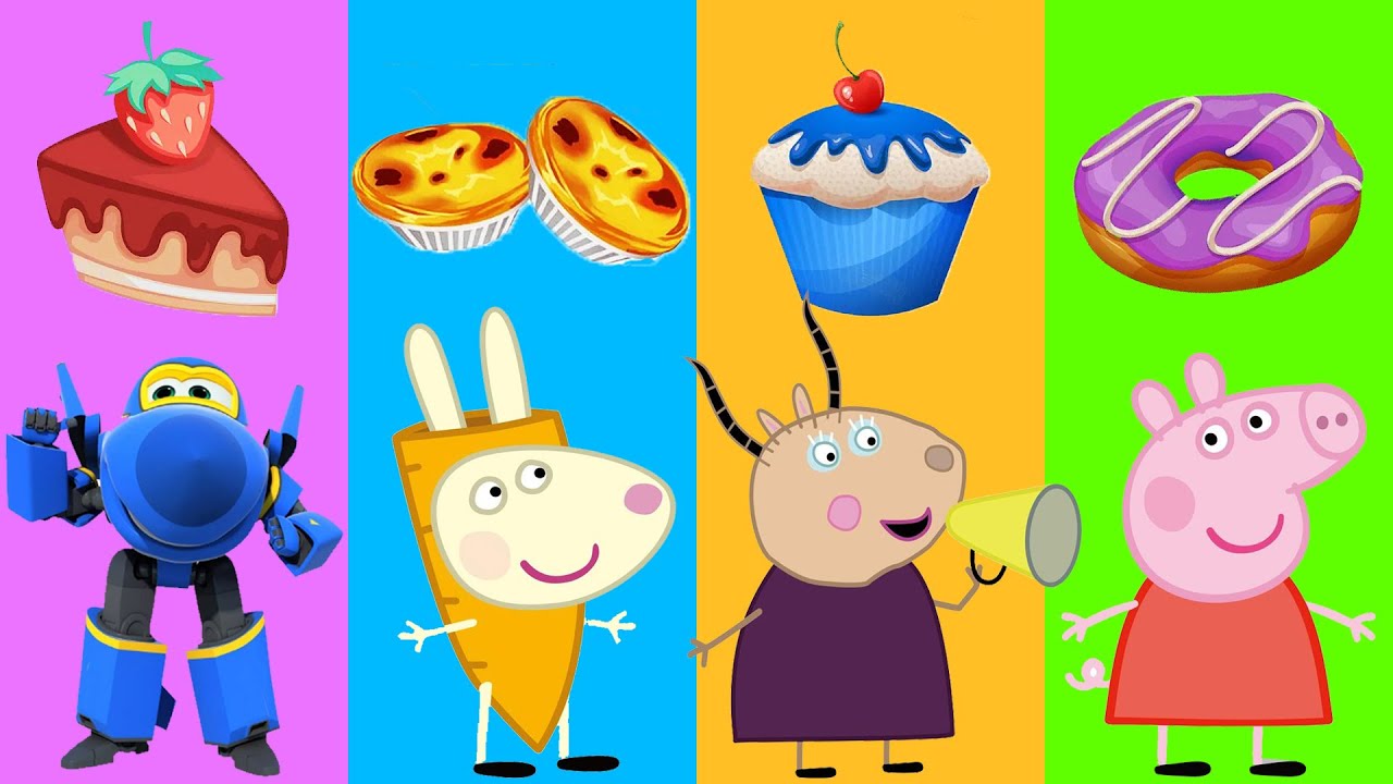 Help Peppa Pig, Antelope Teacher Super Pan, choose the right color of ...