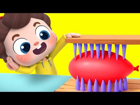 Balloon Pop Song | Educational | Learn Science for Kids | Nursery Rhymes & Kids Songs | BabyBus