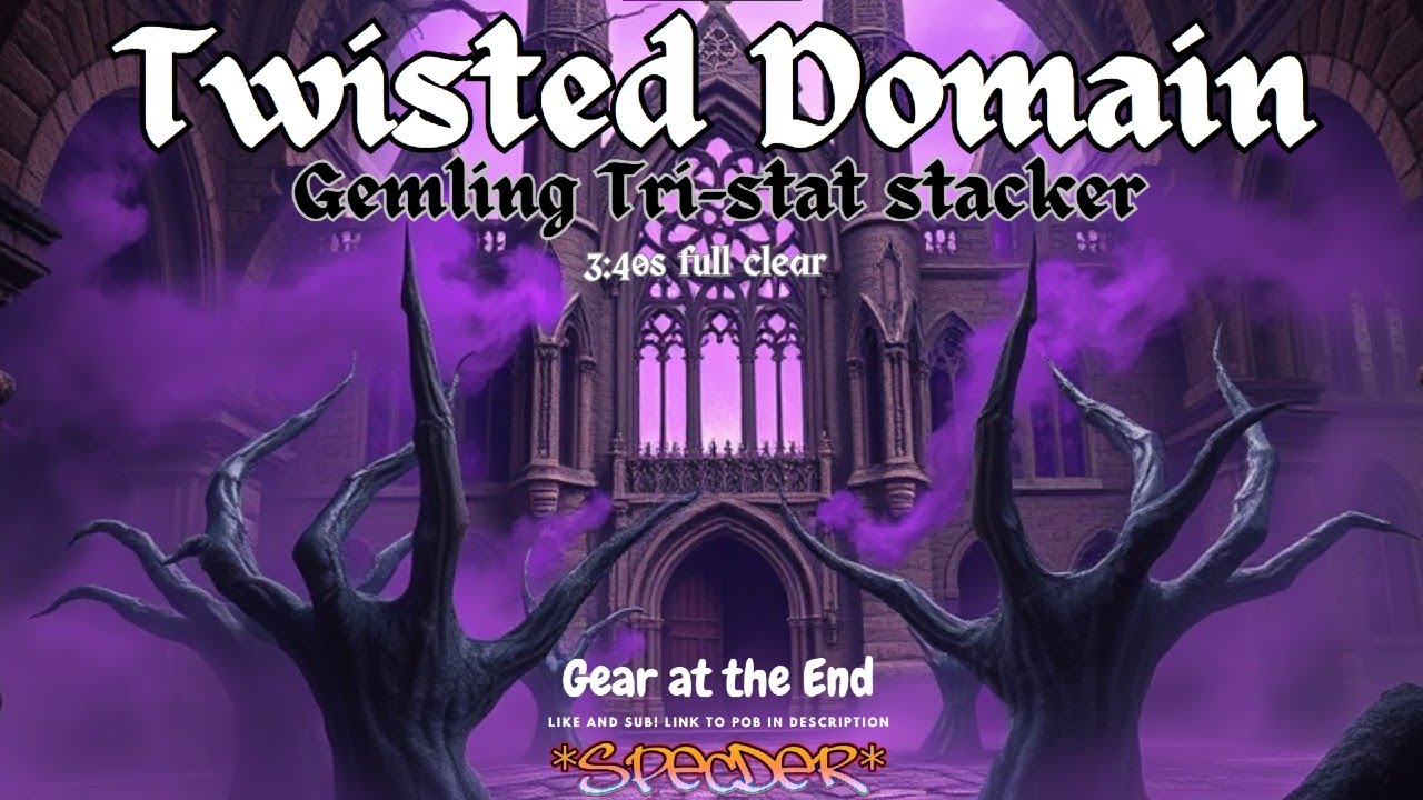 Twisted Domain - PoE2 - Stat Stacking Gemling - YouTube